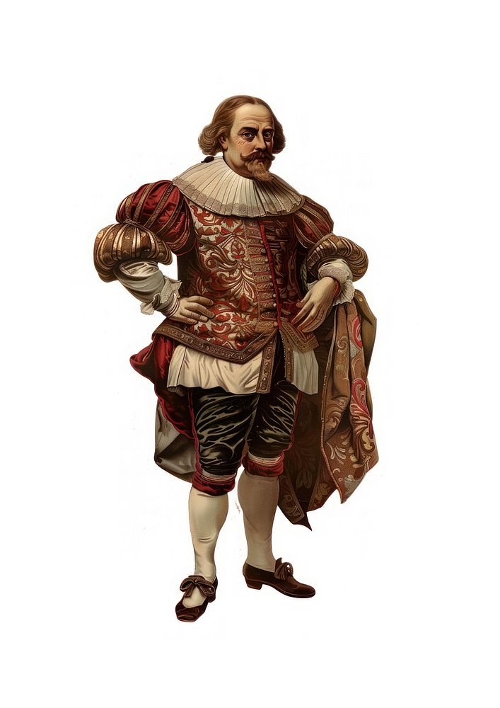 Renaissance nobleman in elaborate attire | Free Photo Illustration ...