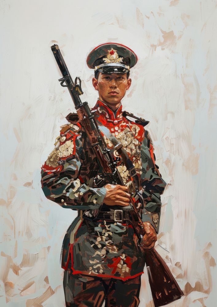 Military officer portrait painting | Free Photo Illustration - rawpixel