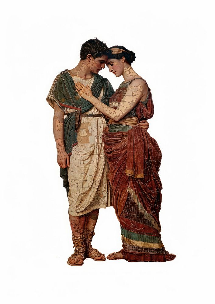 Classical romantic couple embracing | Free Photo Illustration - rawpixel