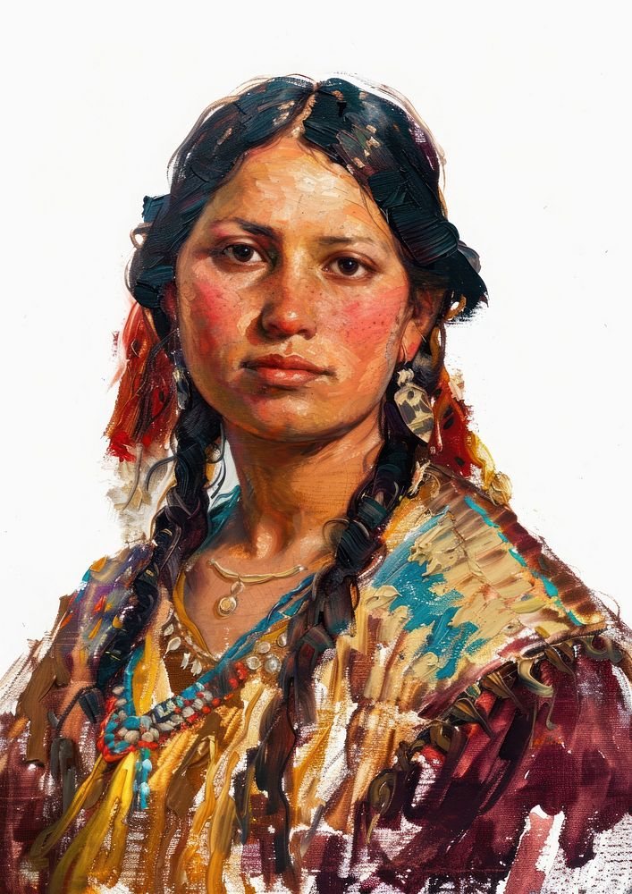 Traditional portrait painting woman | Free Photo Illustration - rawpixel