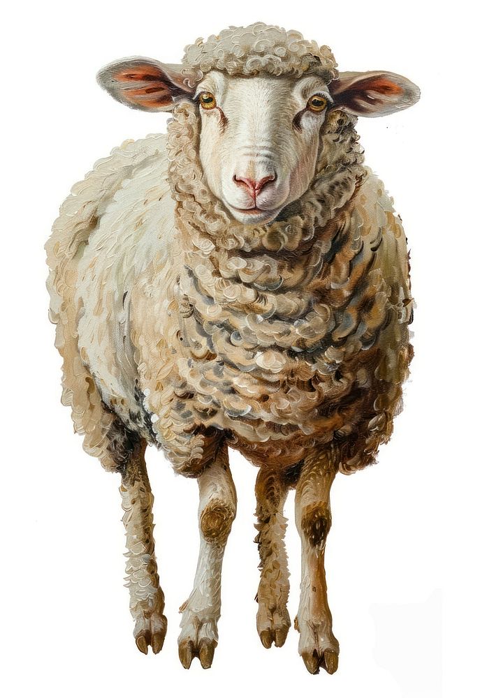 Realistic sheep illustration art | Free Photo Illustration - rawpixel