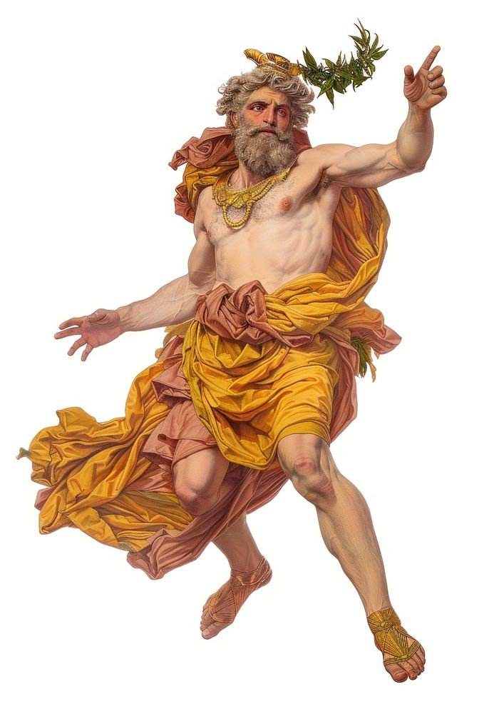 Mythical god in dynamic pose | Free Photo Illustration - rawpixel