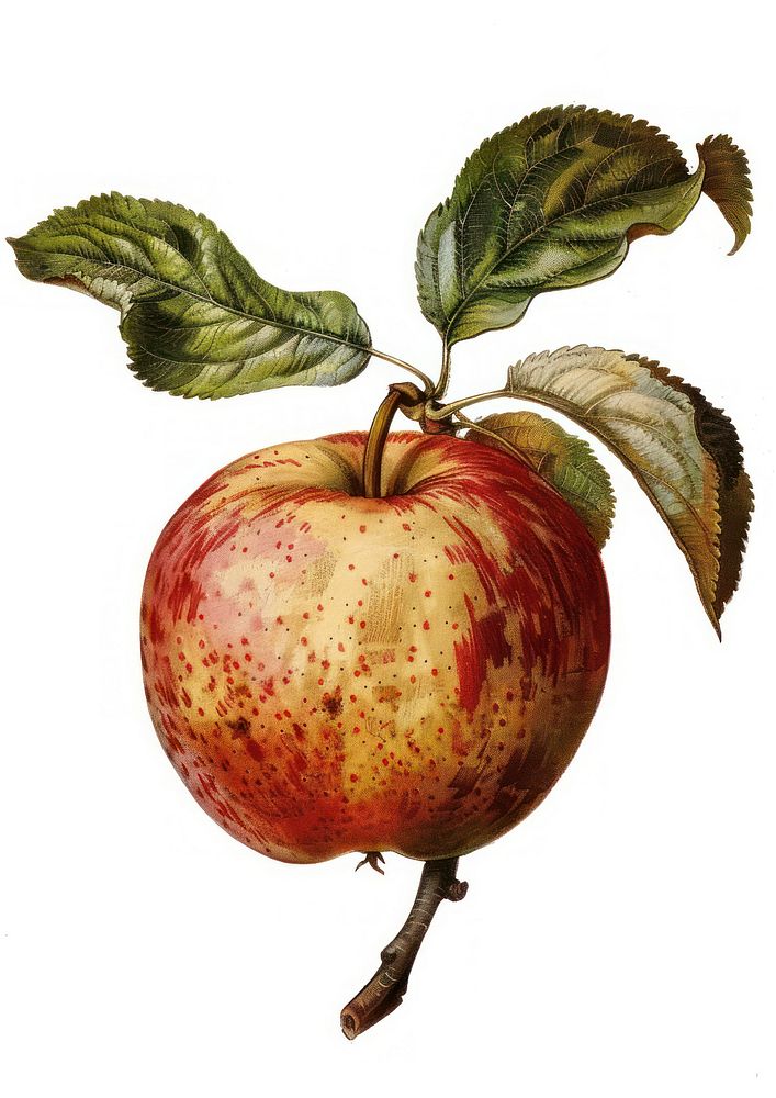 Detailed botanical apple illustration | Free Photo Illustration - rawpixel