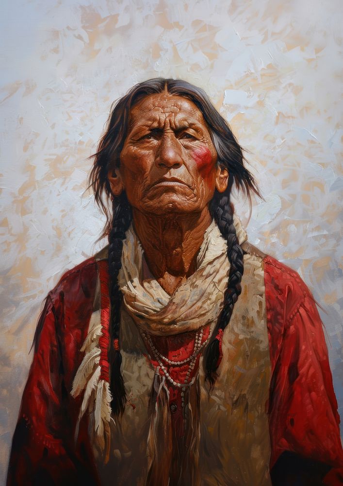 Native American cultural portrait art | Free Photo Illustration - rawpixel