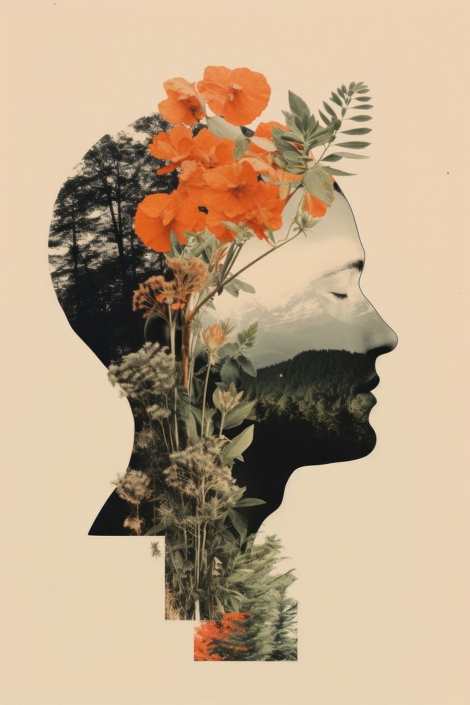 Nature man head human graphics | Free Photo - rawpixel