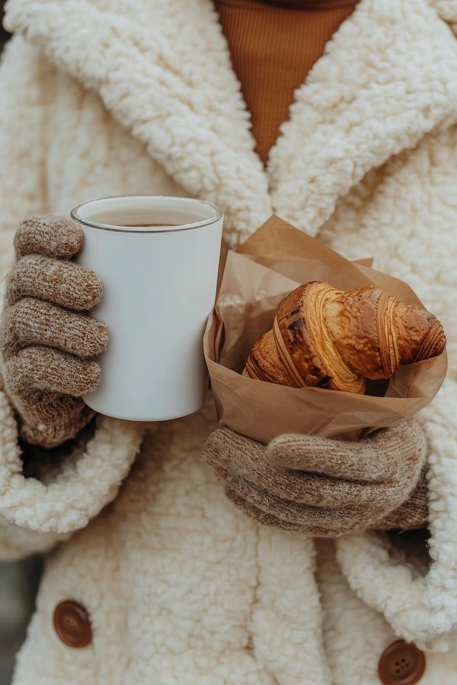 Cozy winter coffee and croissant | Free Photo - rawpixel