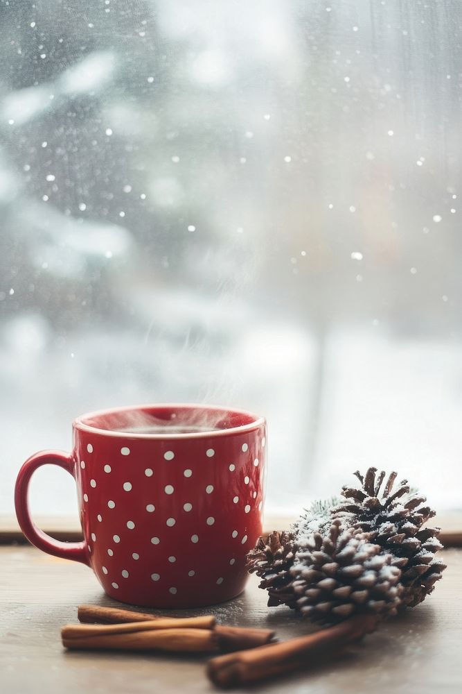 Window coffee snow mug. | Free Photo - rawpixel