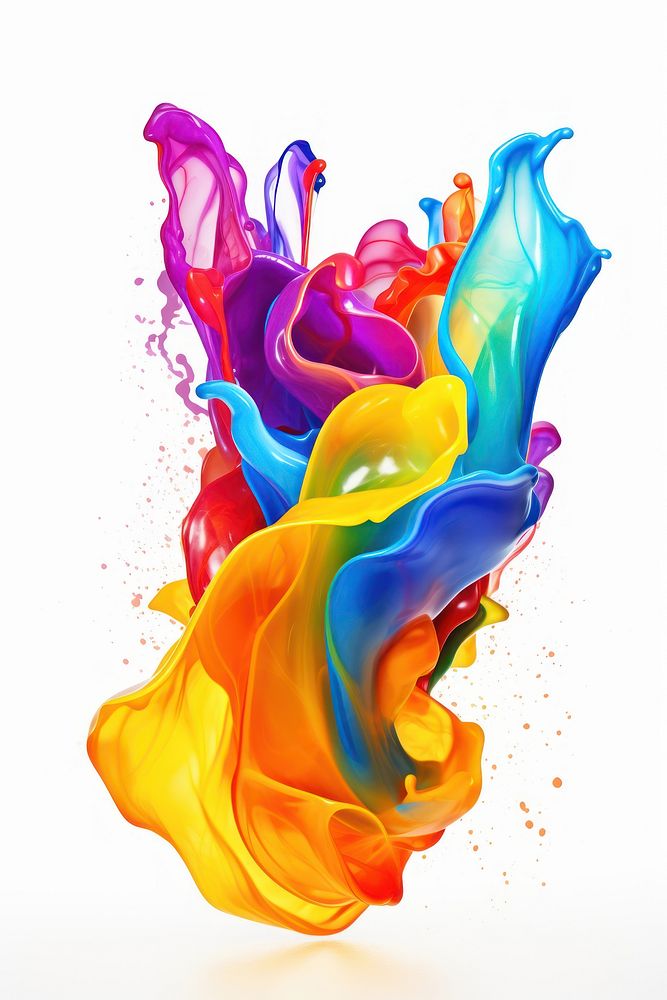 Rainbow liquid splash background art | Free Photo - rawpixel