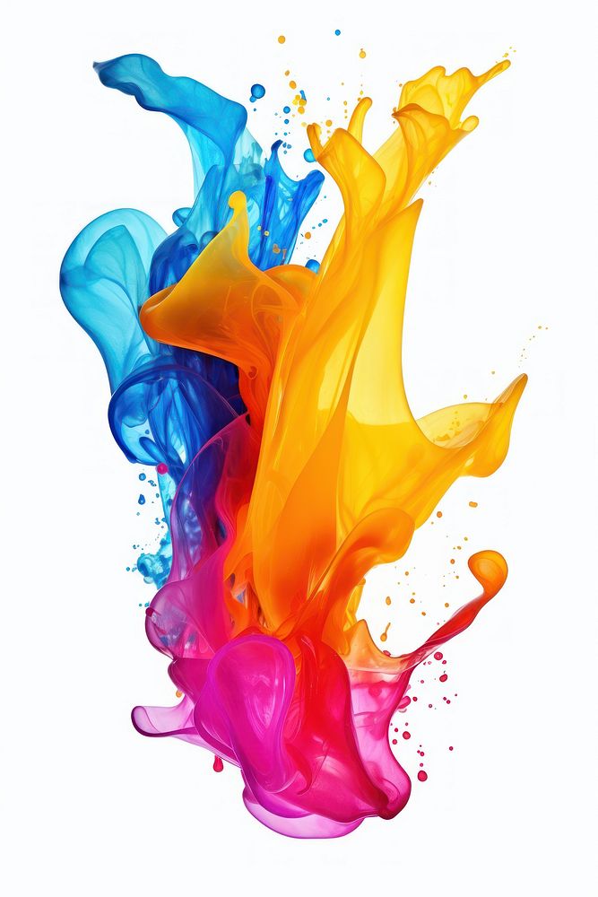 Rainbow liquid splash art composition | Free Photo - rawpixel