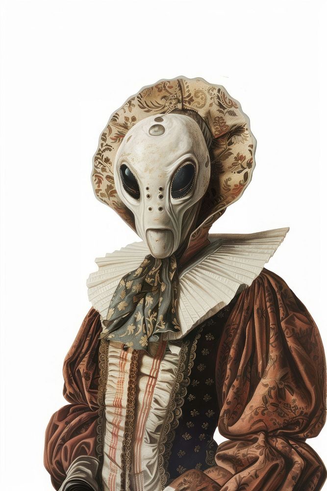 Alien art illustration painting. | Free Photo Illustration - rawpixel