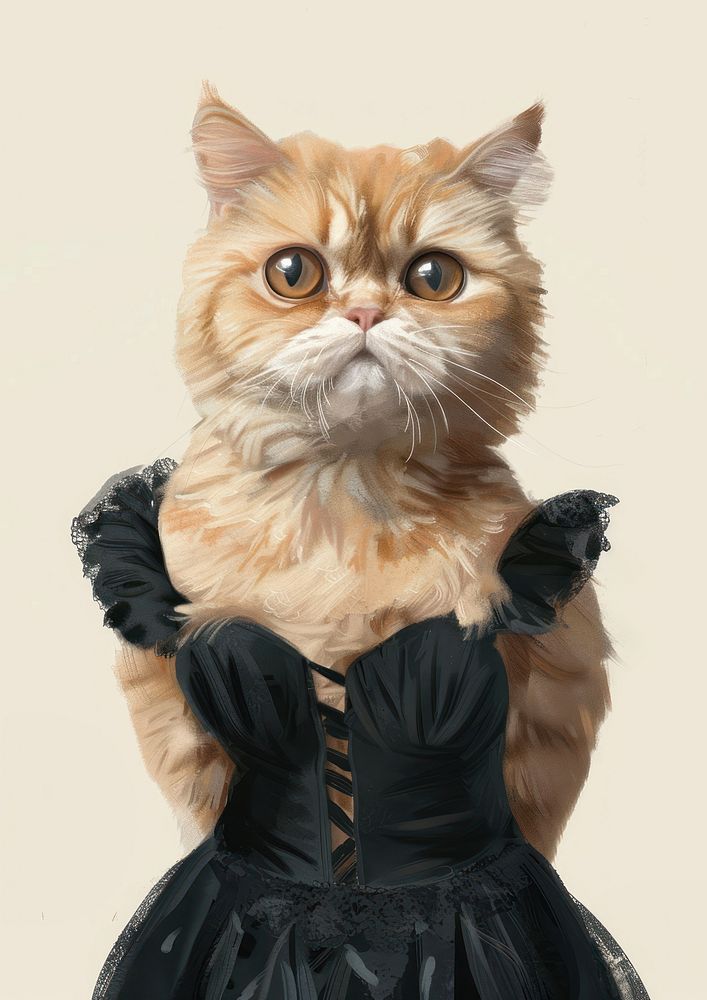 female orange persian shorthair cat | Free Photo Illustration - rawpixel