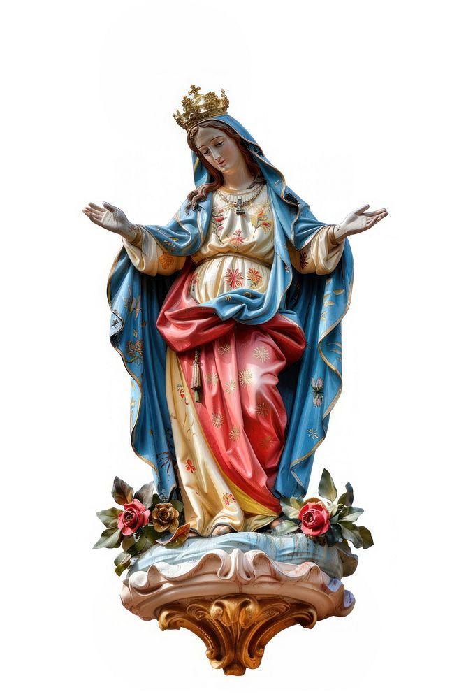 Saint mary sculpture religious catholic. | Free Photo - rawpixel