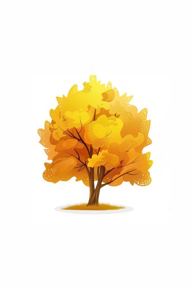 Vibrant autumn tree illustration | Free Photo Illustration - rawpixel