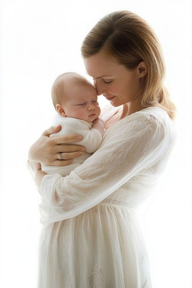 Mom holding newborn photo baby | Premium Photo - rawpixel