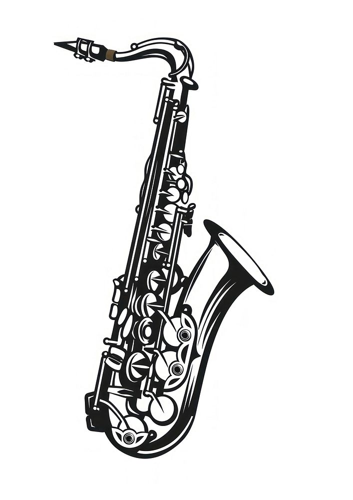Detailed saxophone illustration for music. | Free Photo Illustration ...