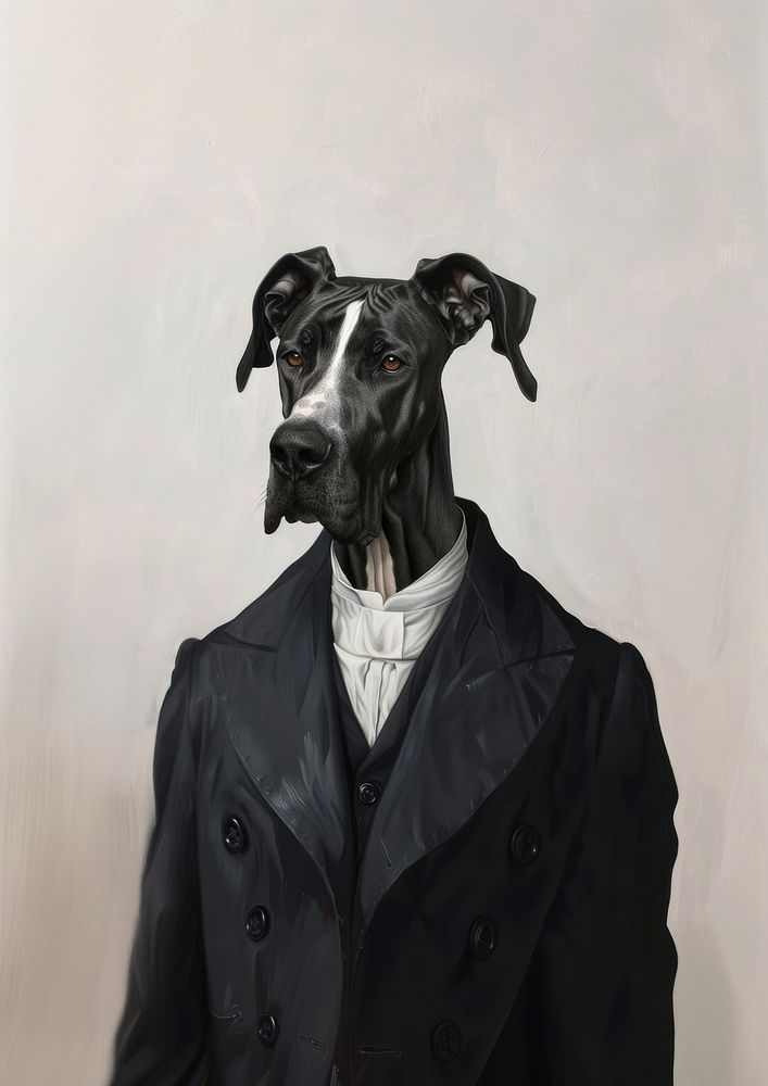 Portrait animal painting human. | Free Photo Illustration - rawpixel