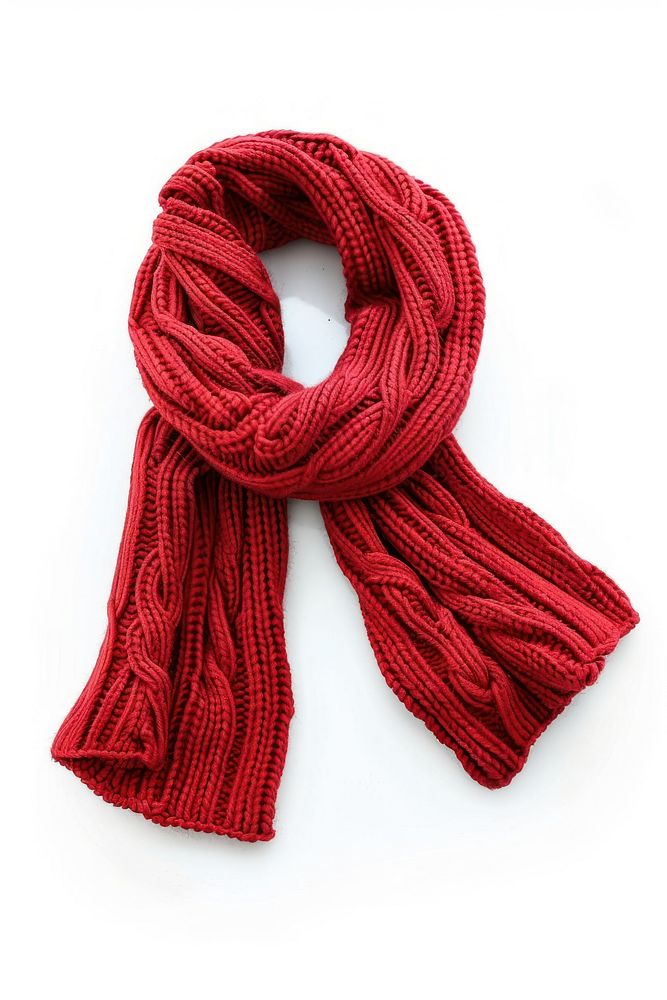 Cozy red knitted scarf | Free Photo - rawpixel