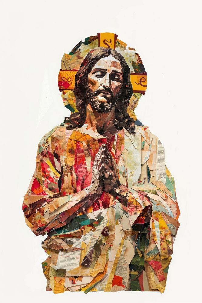 Jesus Christ paper Collage collage | Free Photo Illustration - rawpixel