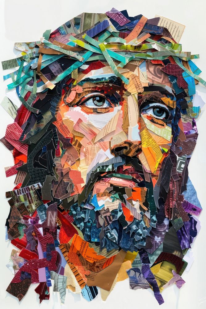 Jesus Christ paper Collage collage | Free Photo Illustration - rawpixel