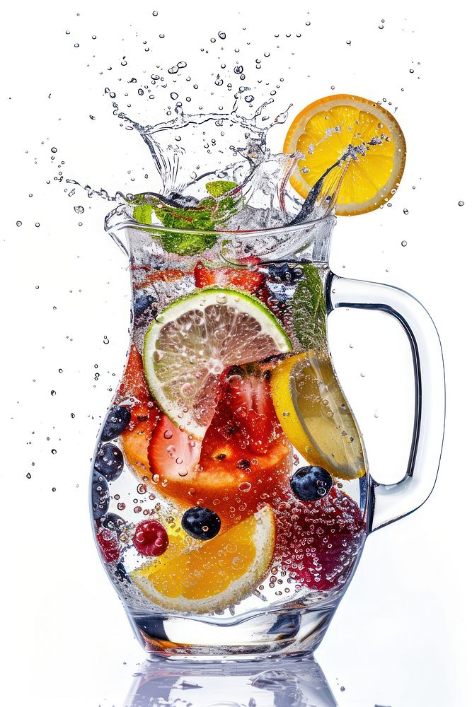 Refreshing fruit-infused water pitcher | Free Photo - rawpixel