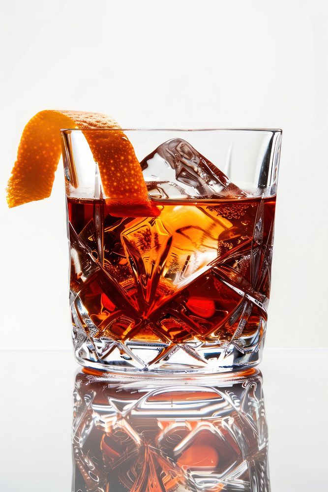 Negroni cocktail glass beverage. | Free Photo - rawpixel