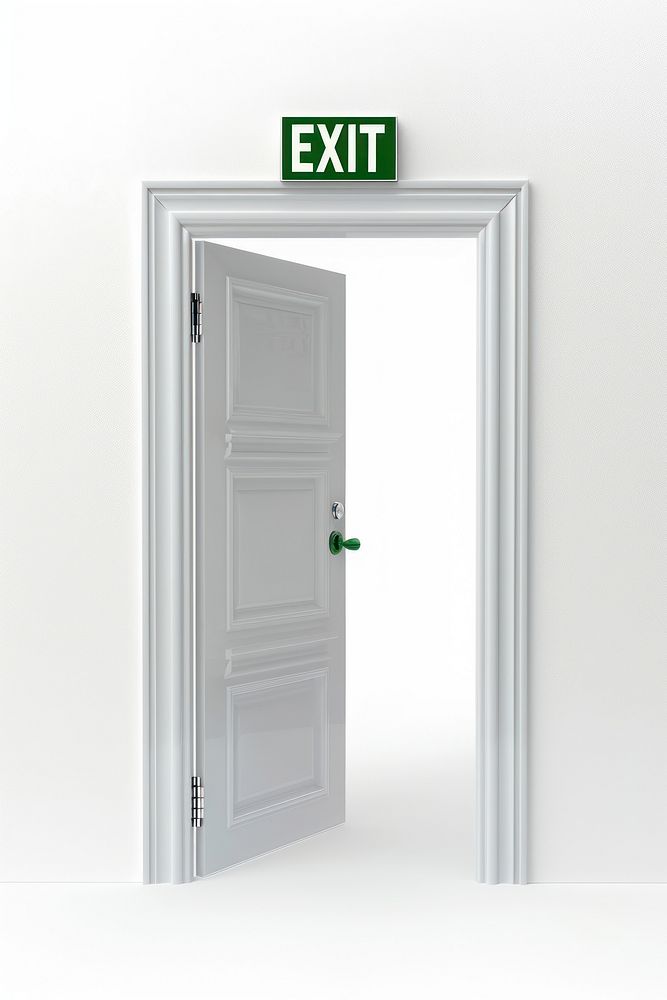 Open door with exit sign | Free Photo - rawpixel
