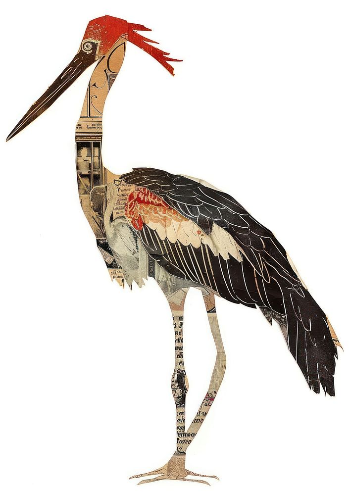 Craw bird shape collage cutouts | Free Photo Illustration - rawpixel