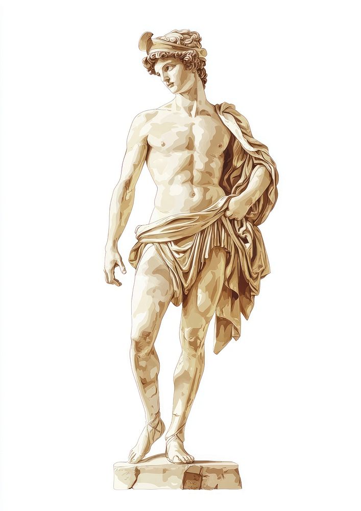 An ancient greek Hermes painting | Free Photo Illustration - rawpixel