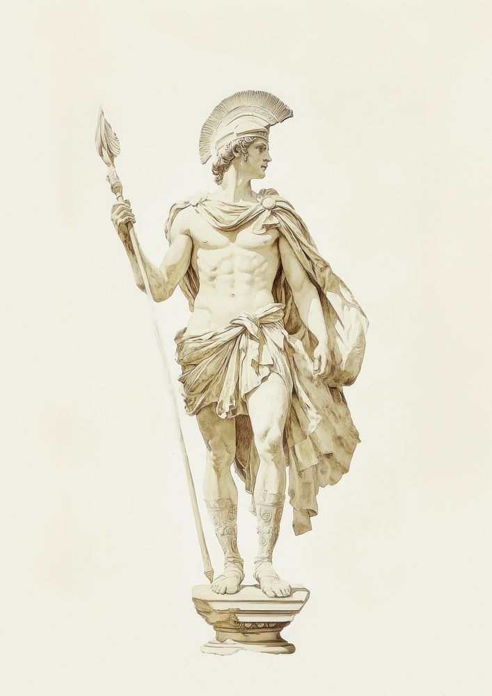 An ancient greek Perseus painting | Free Photo Illustration - rawpixel