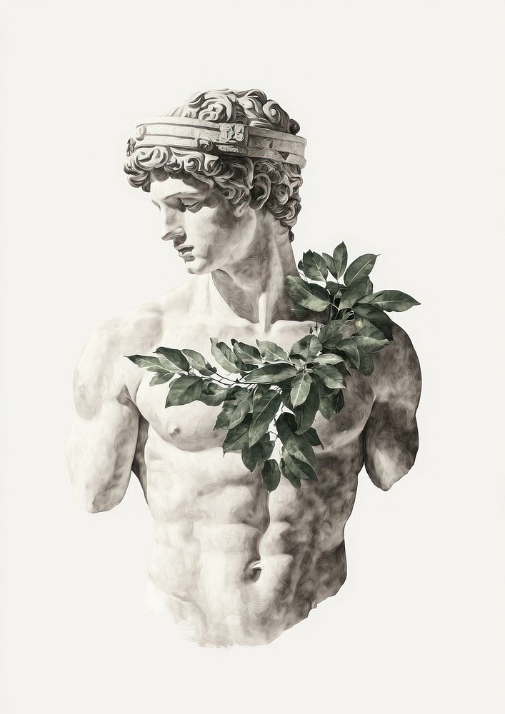 ancient greek Leaf painting leaf | Free Photo Illustration - rawpixel