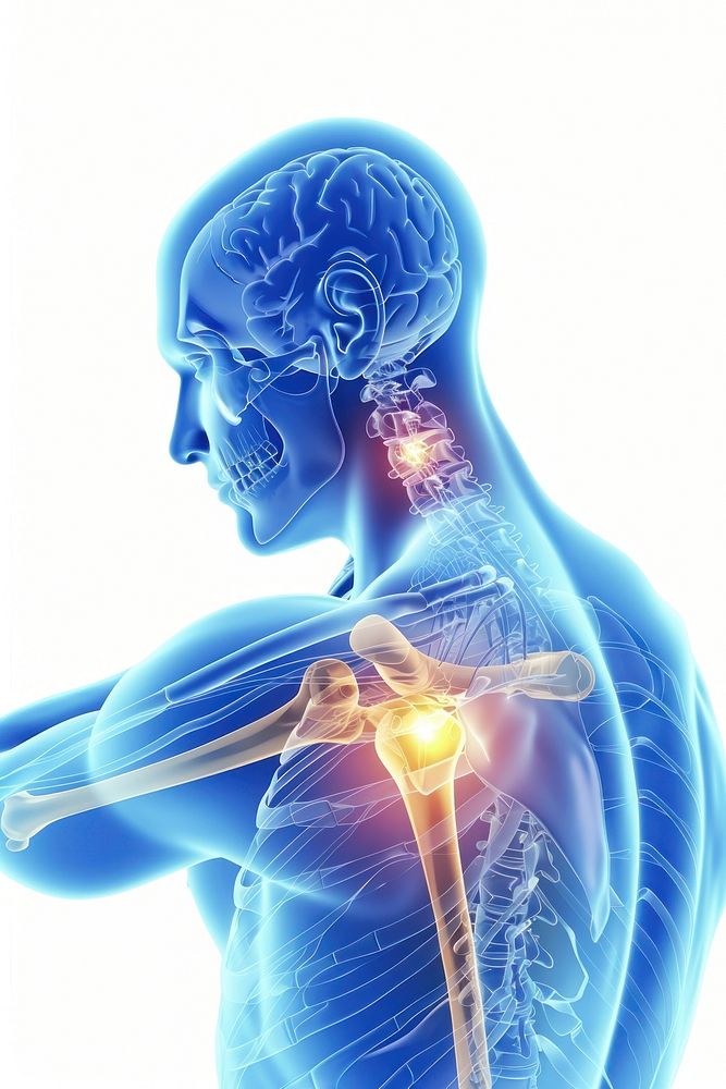 Shoulder pain illustration anatomy medical. | Free Photo Illustration ...
