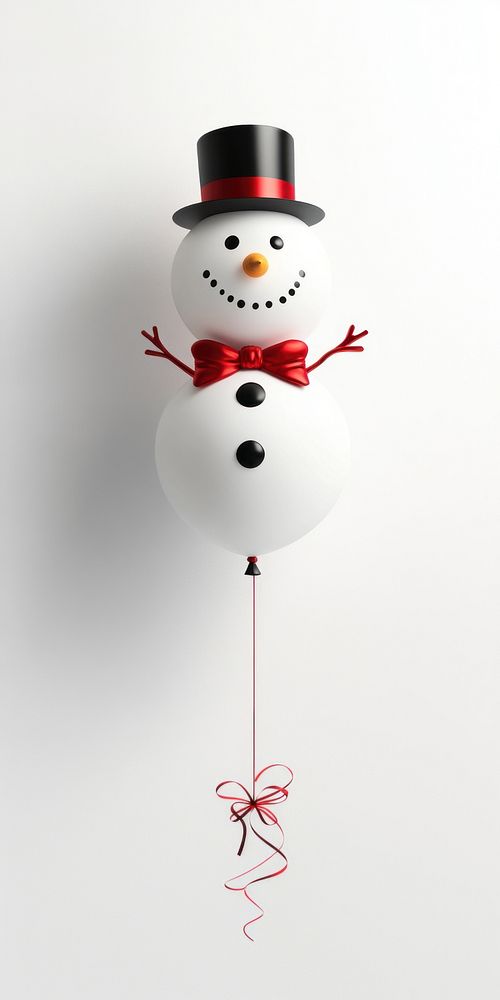 Snowman balloon winter decoration christmas. | Free Photo - rawpixel