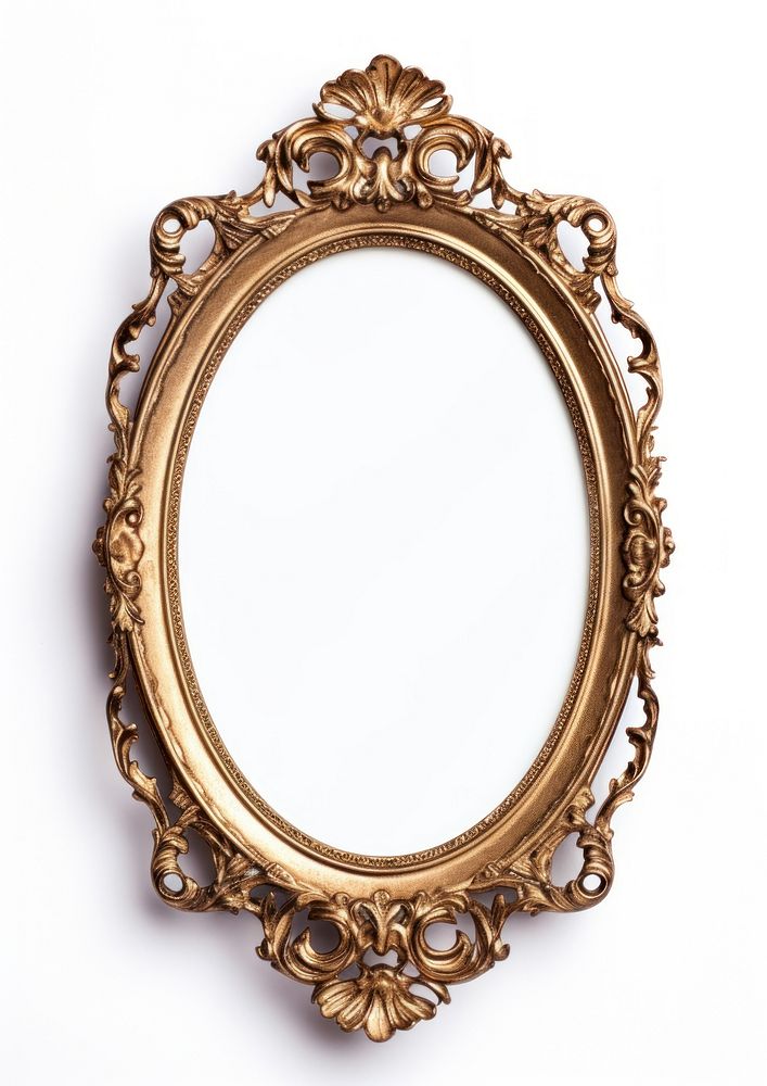 Oval Rococo white and gold | Free Photo - rawpixel