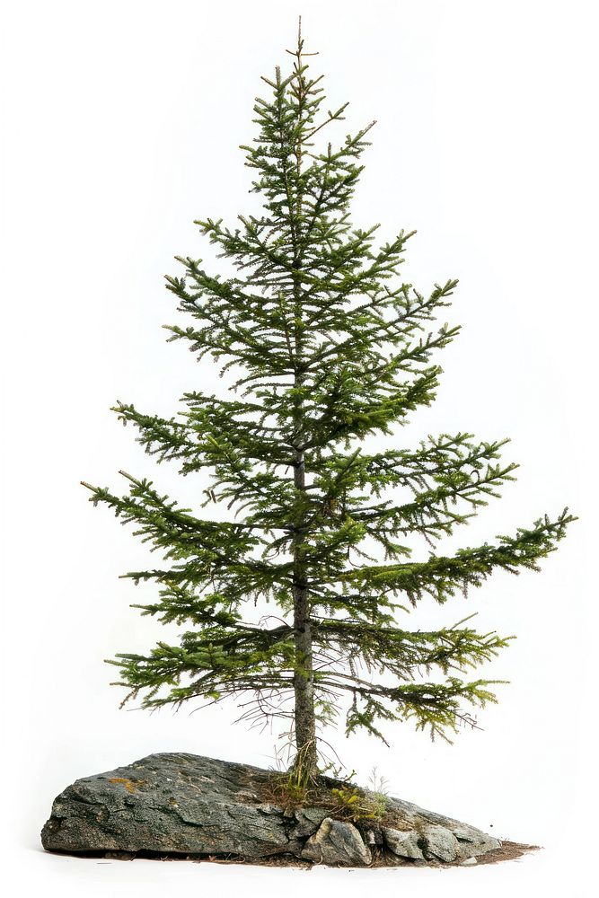 Black spruce tree isolated evergreen | Free Photo - rawpixel