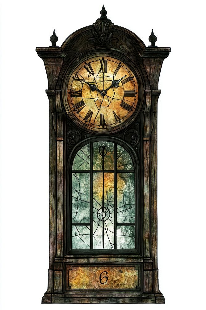 Clock grandfather vintage cracked | Free Photo - rawpixel