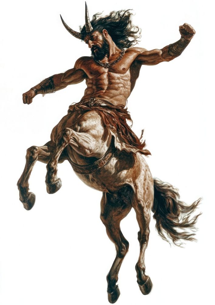 centaur galloping art illustration transparent. | Free Photo - rawpixel