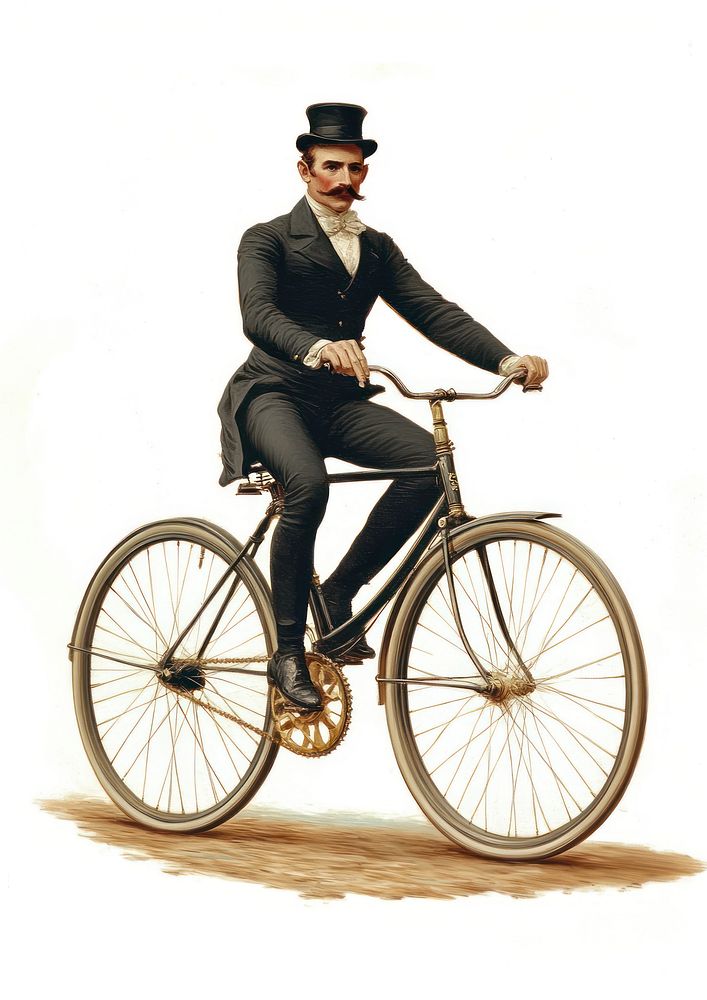 A gentleman bicycle transportation victorian | Free Photo - rawpixel