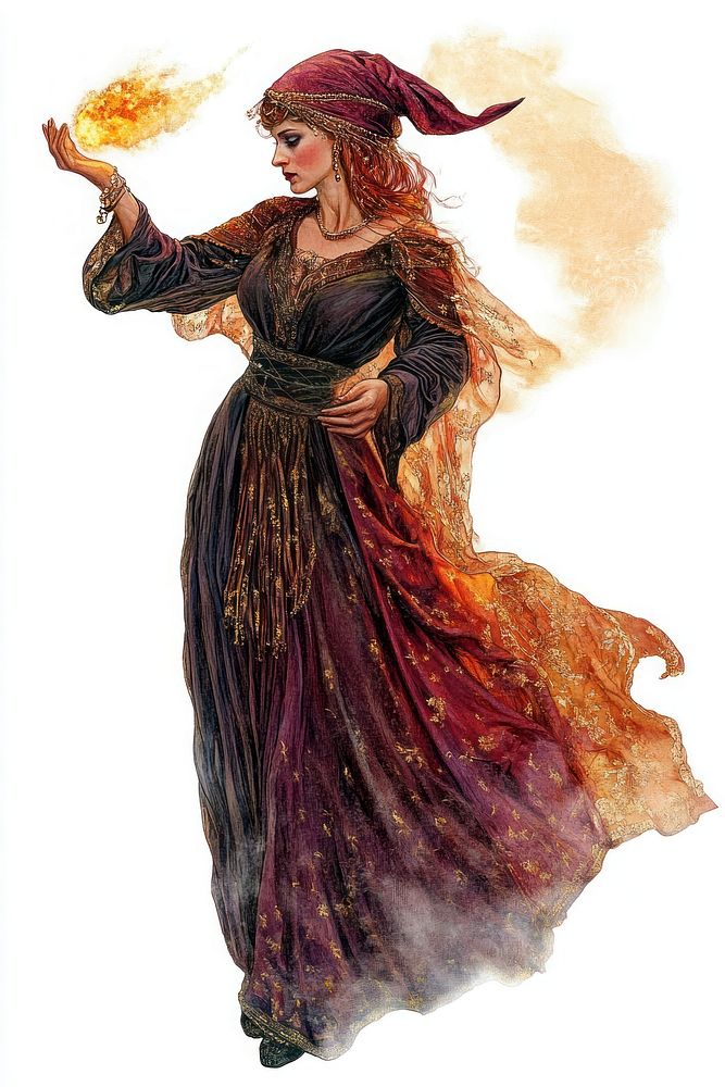 sorceress casting spell costume woman | Free Photo - rawpixel