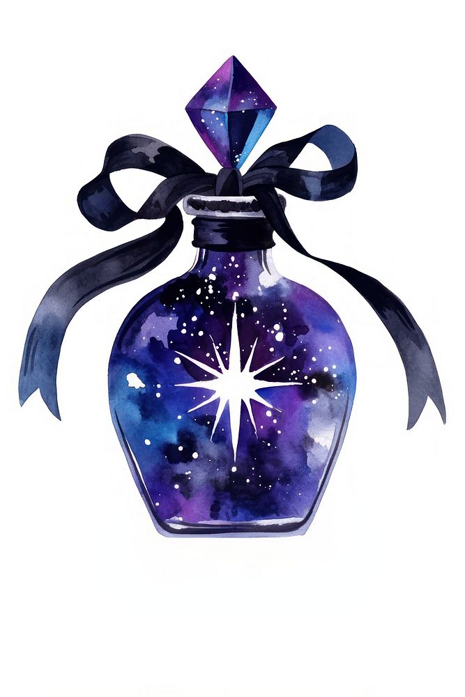 Tall galaxy potion bottle illustration | Free Photo Illustration - rawpixel