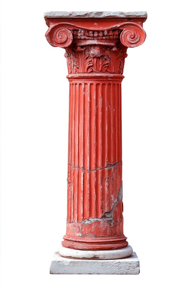 Red Greek ancient column pillar | Free Photo - rawpixel