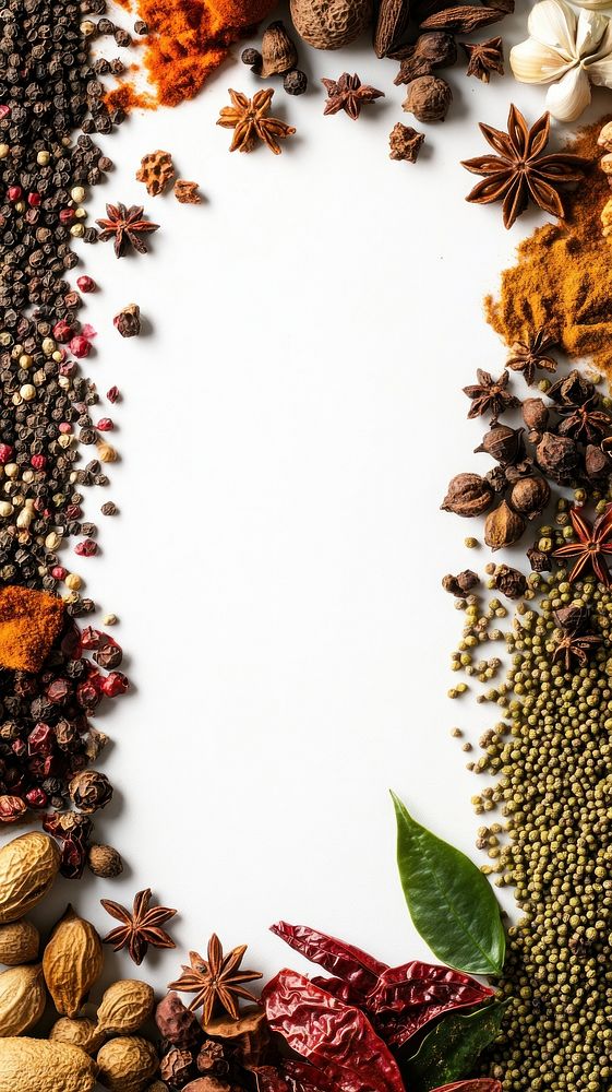 Masala background spices border. | Free Photo - rawpixel