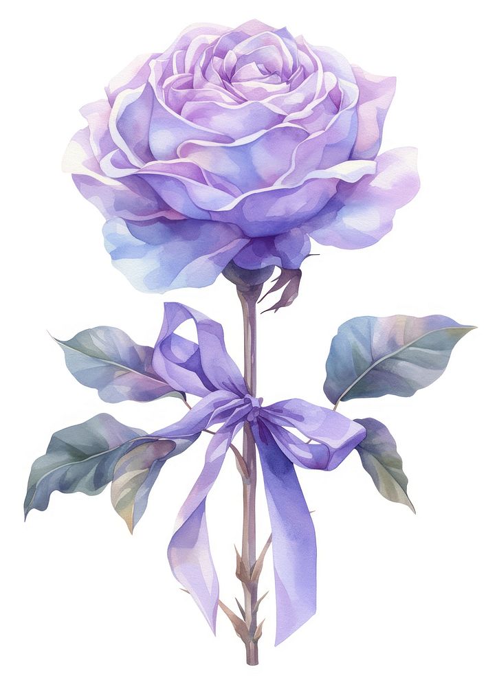 Purple coquette rose art illustration | Free Photo Illustration - rawpixel