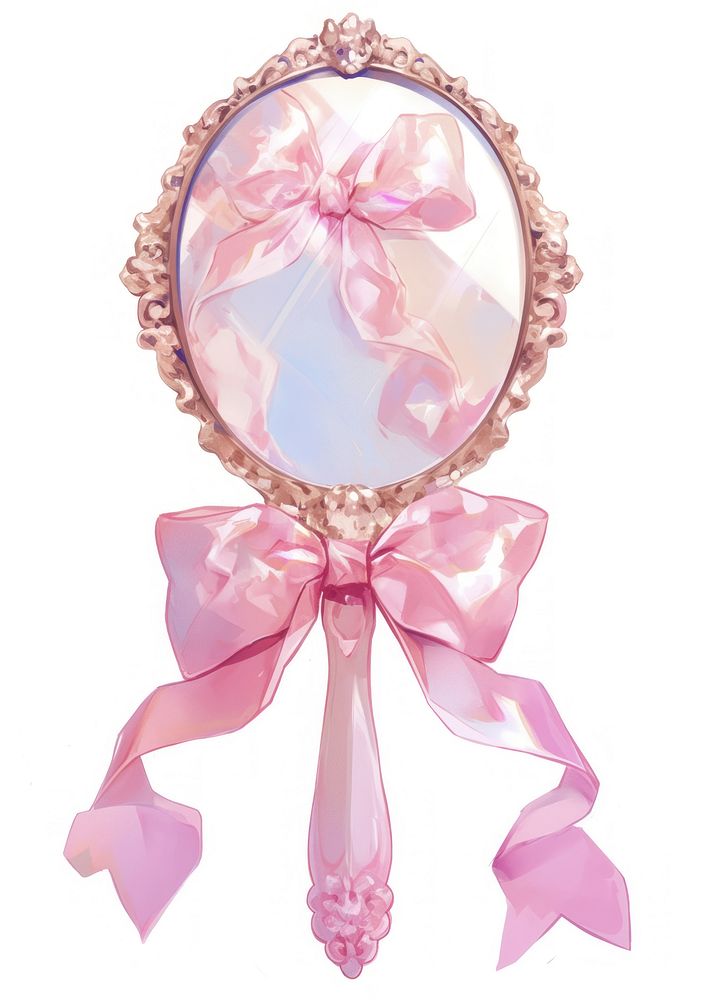 Pastel soft pink coquette mirror | Free Photo Illustration - rawpixel