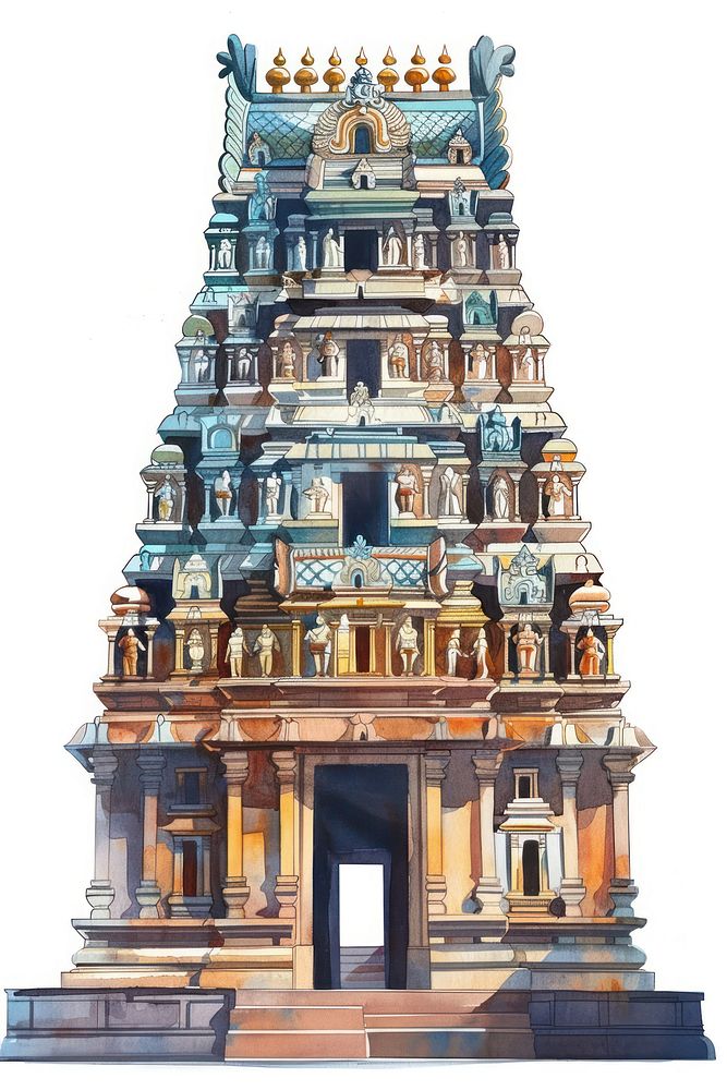 Temple architecture building details. | Free Photo Illustration - rawpixel