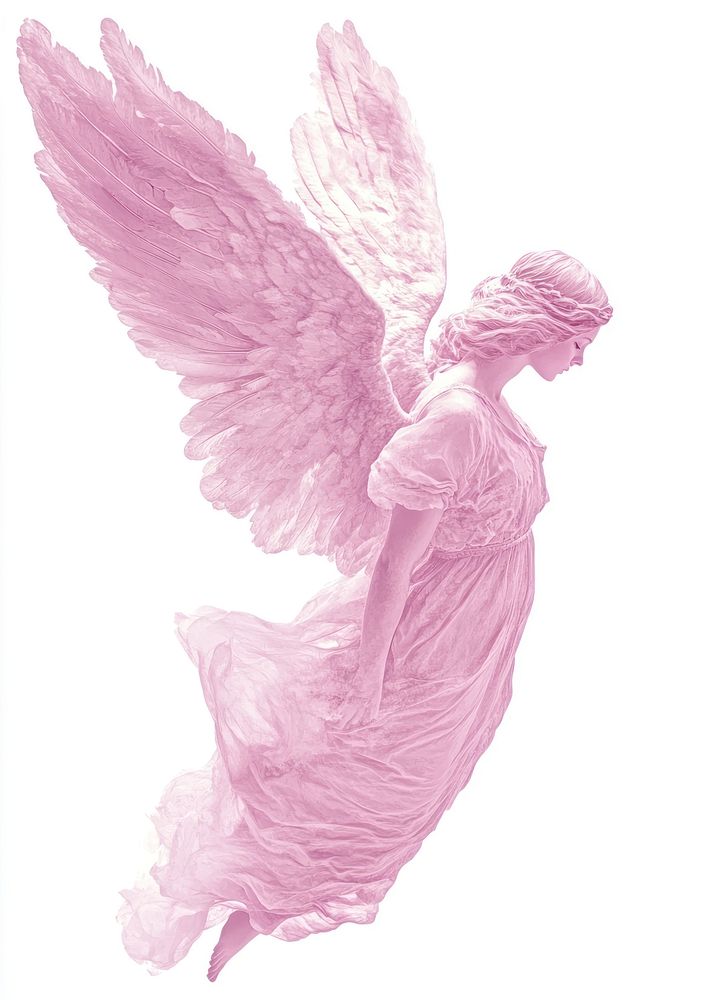 Pink angel archangel spiritual celestial. | Free Photo - rawpixel