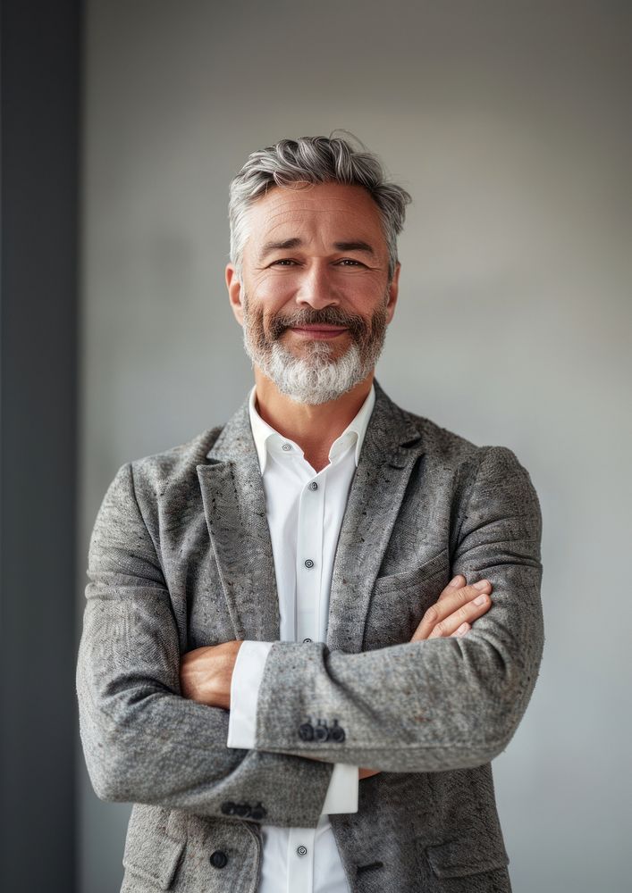 middle-aged man portrait professional confident. | Free Photo - rawpixel