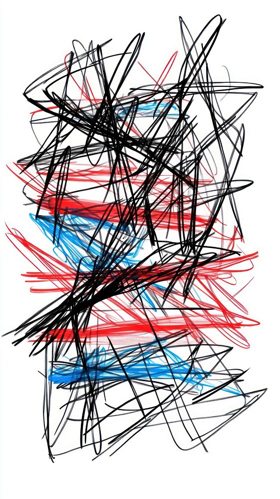 A scribble abstract drawing lines. | Free Photo Illustration - rawpixel