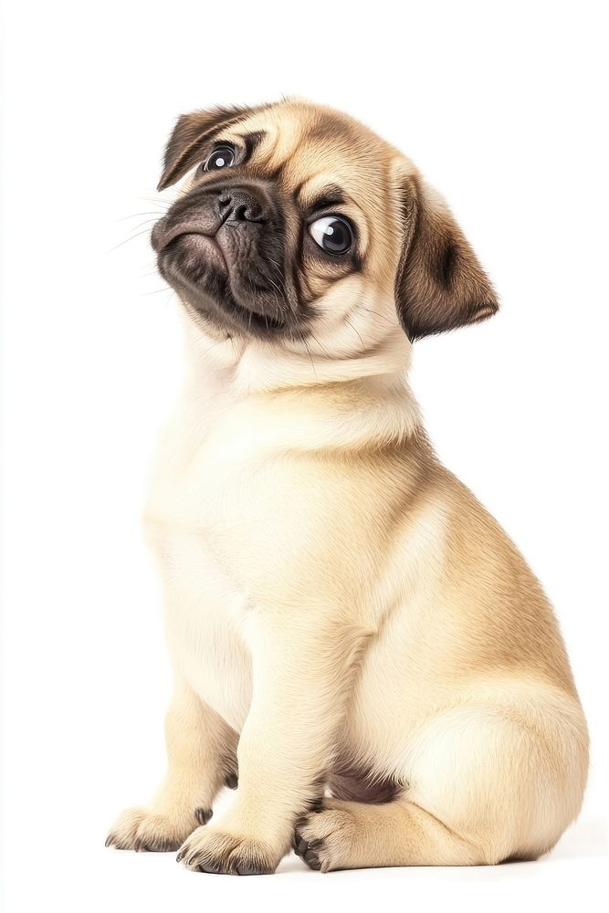 Pug puppy confused pug background | Free Photo - rawpixel