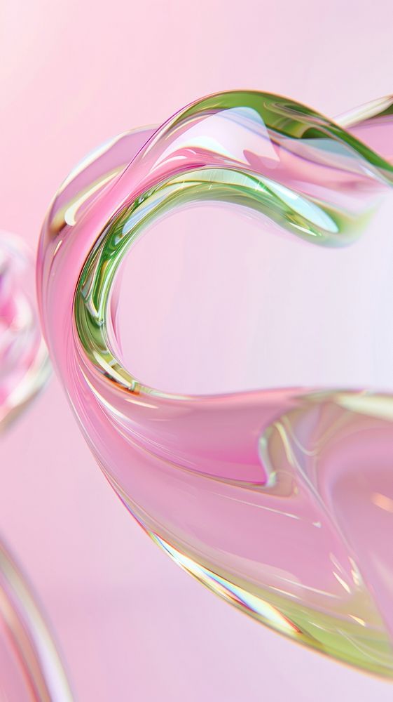 3d abstract wavy glass tube | Free Photo Illustration - rawpixel