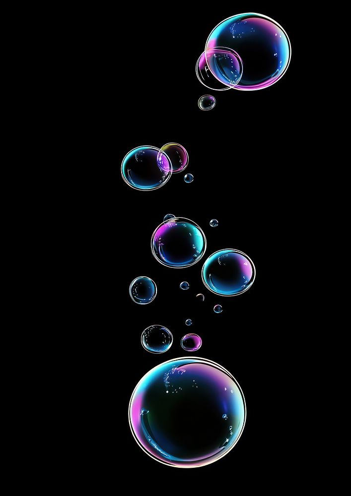 Colorful effect bubbles background colors | Free Photo Illustration ...